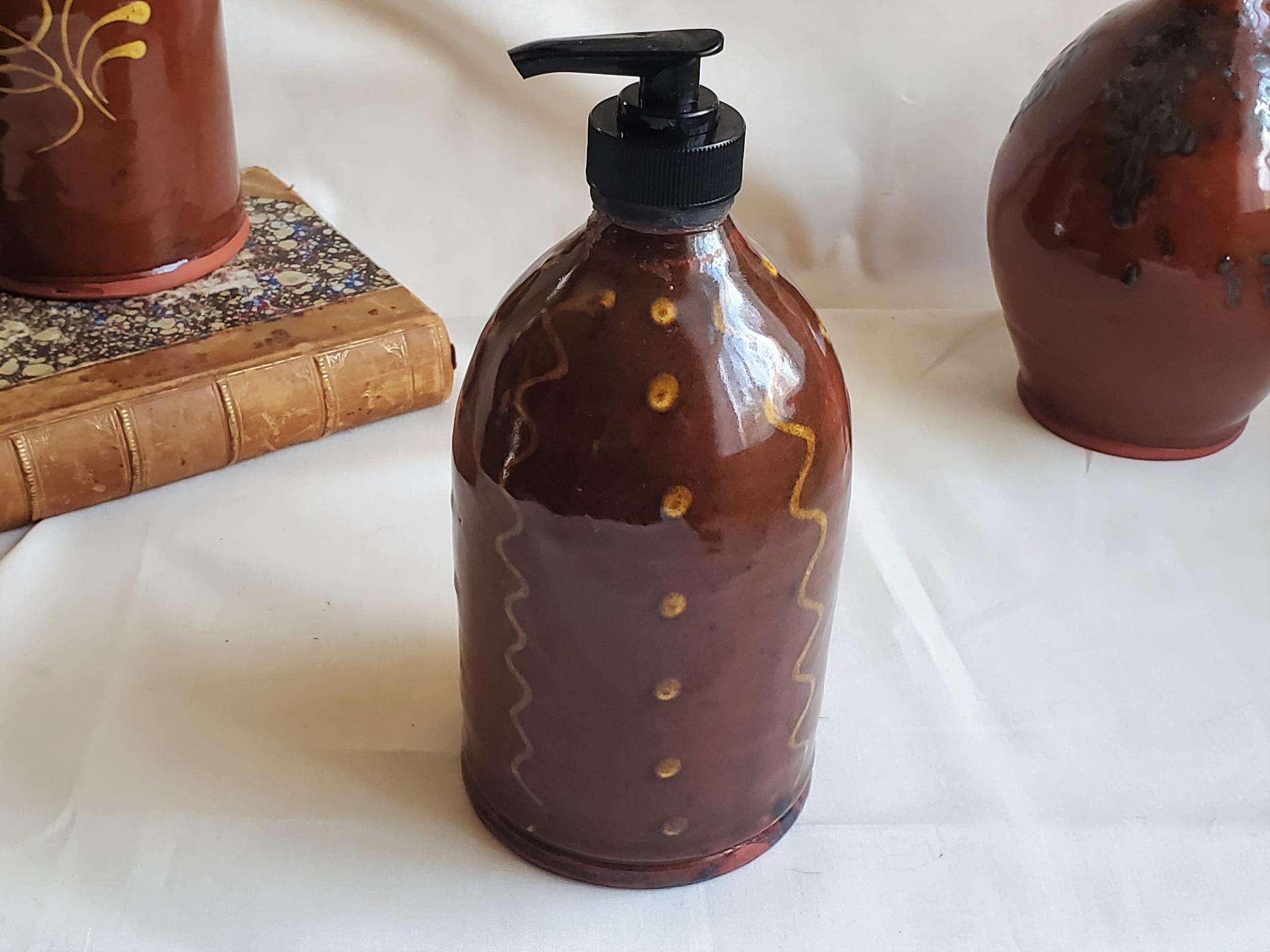 Pied Potter Hamelin & Kulina Folk Art American redware